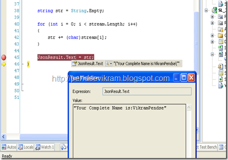 Explore .NET with Vikram Pendse: Calling RESTful Services using JSON format in Silverlight 2